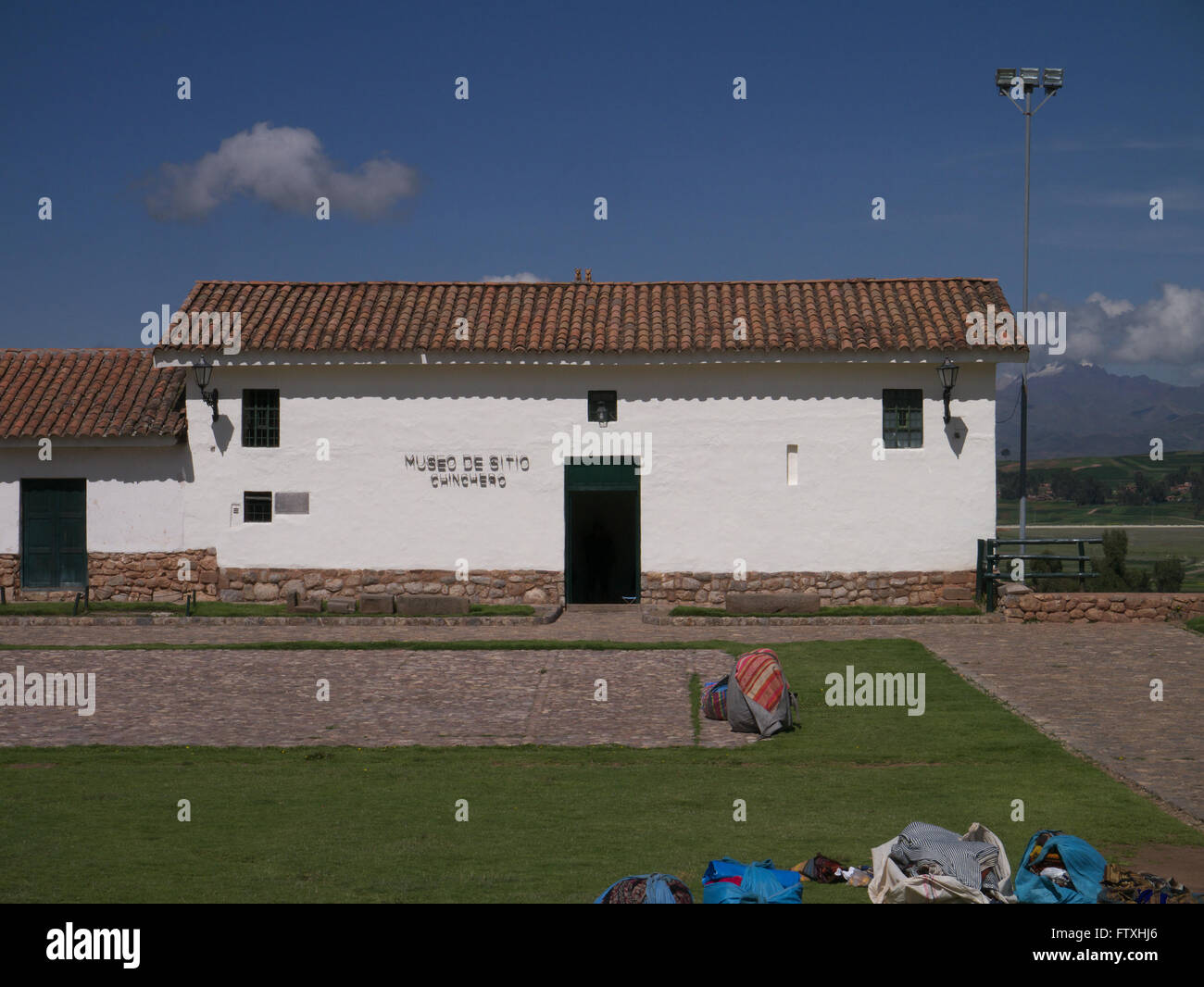 Chinchero ruins and terraces in the Sacred Valley of the Incas. Museum ...