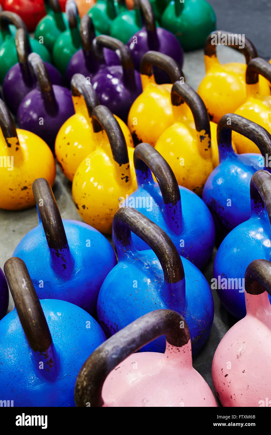 Colorful weights hi-res stock photography and images - Alamy
