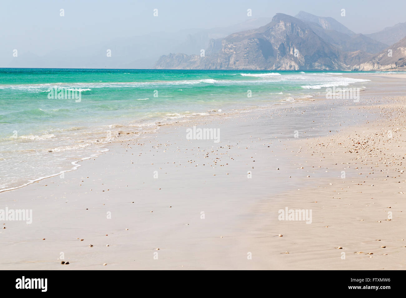 relax near sky in oman coastline sea ocean gulf rock and beach Stock ...