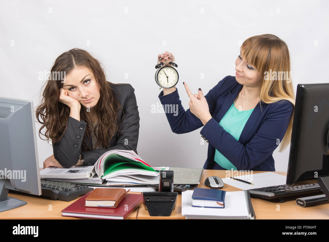 Desk clock cut out hi-res stock photography and images - Alamy