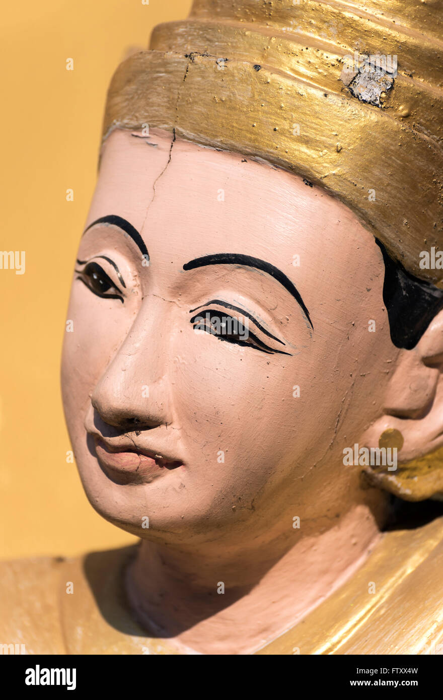 Spirit (nat) statue at Shwedagon Pagoda, Yangon (Rangoon), Myanmar ...