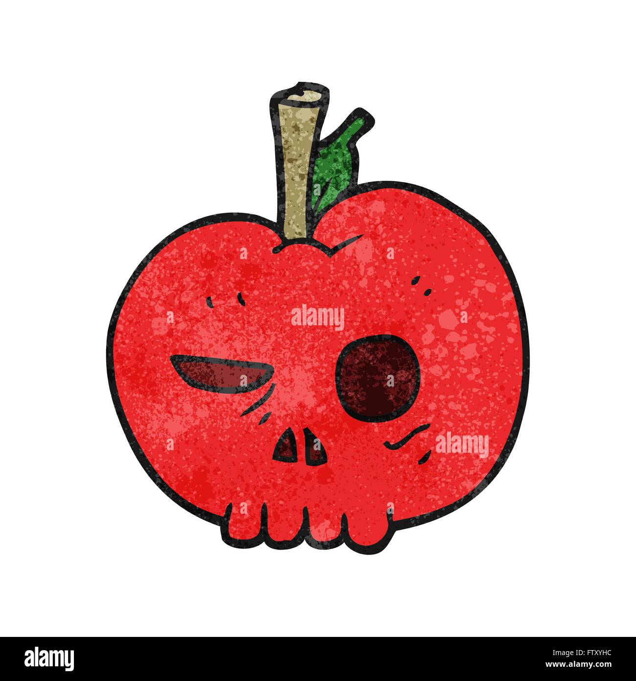 freehand textured cartoon poison apple Stock Vector Image & Art - Alamy