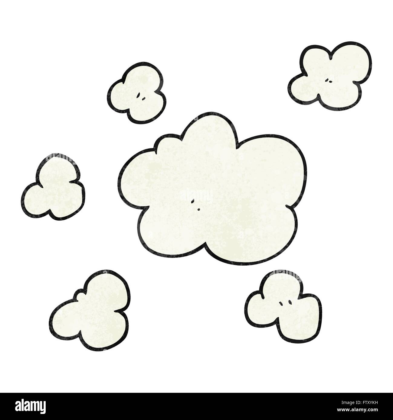 freehand textured cartoon steam clouds Stock Vector Image & Art - Alamy