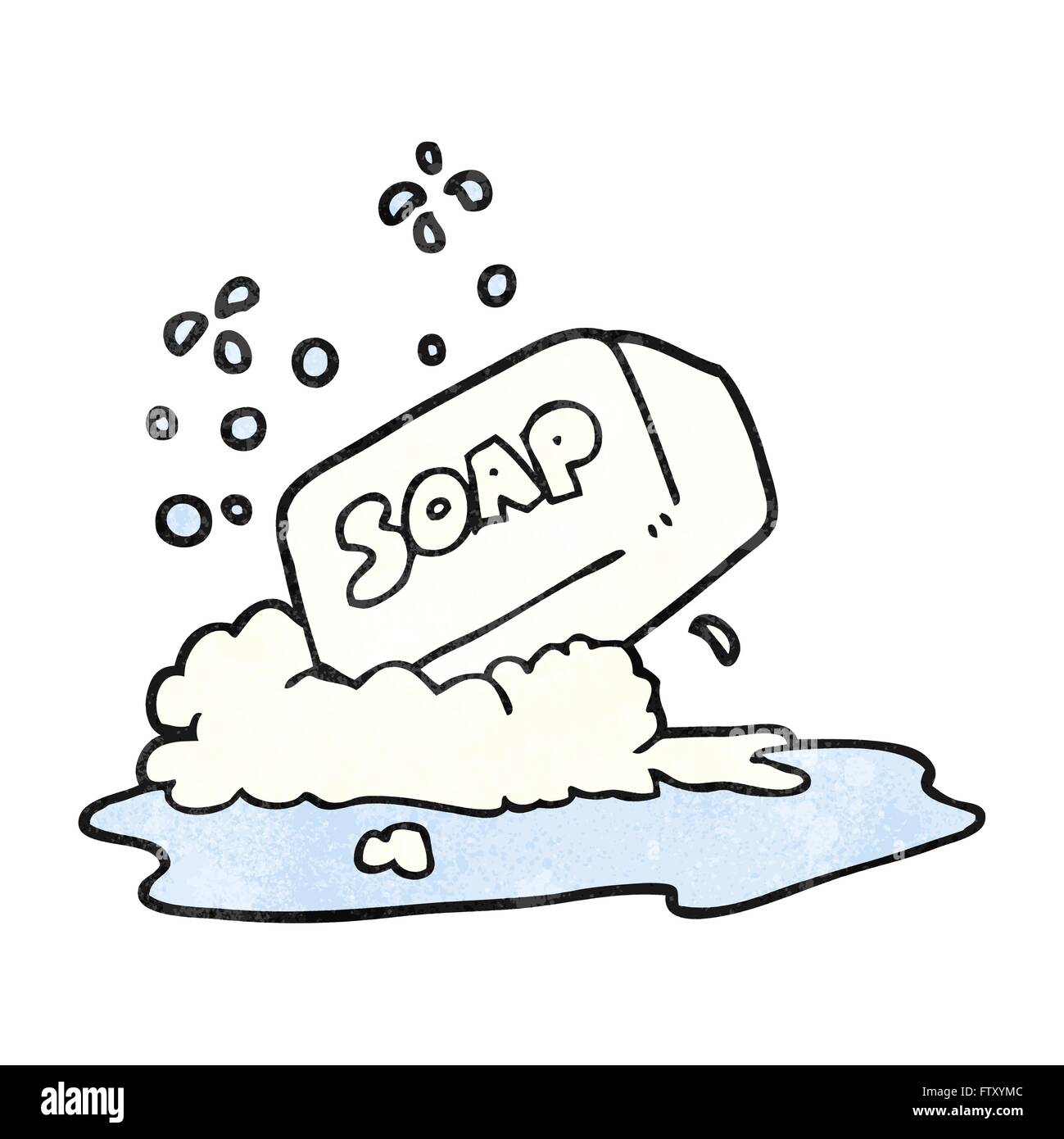 freehand textured cartoon bar of soap Stock Vector Image & Art - Alamy