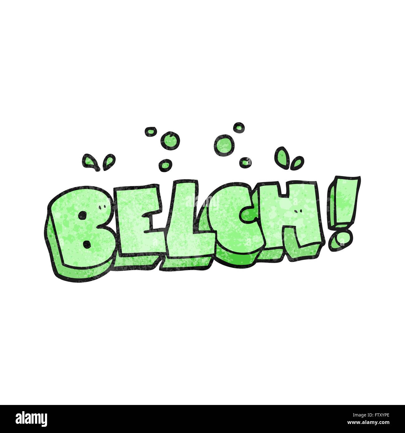 freehand textured cartoon belch text Stock Vector Image & Art - Alamy