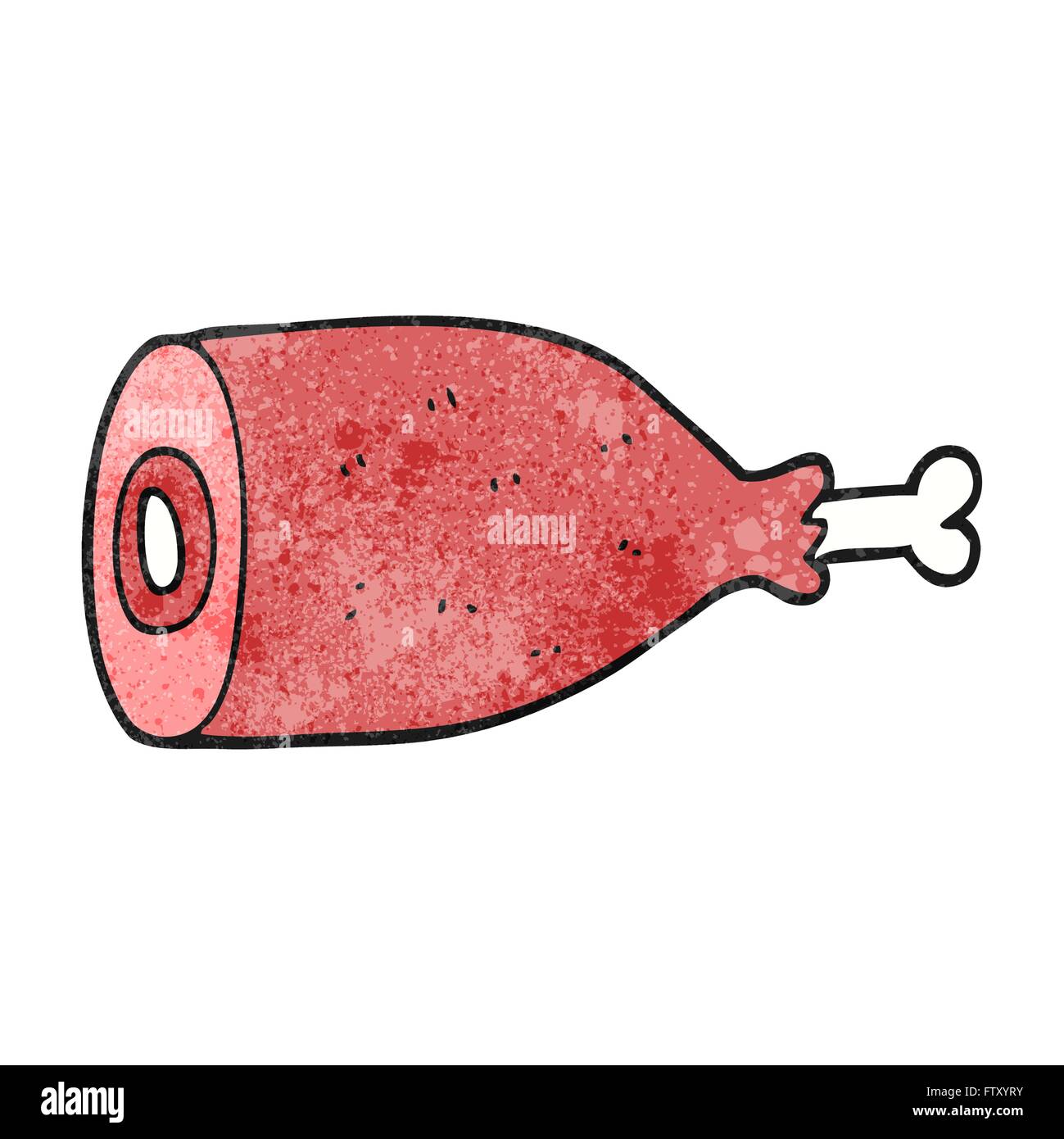 freehand textured cartoon meat Stock Vector Image & Art - Alamy