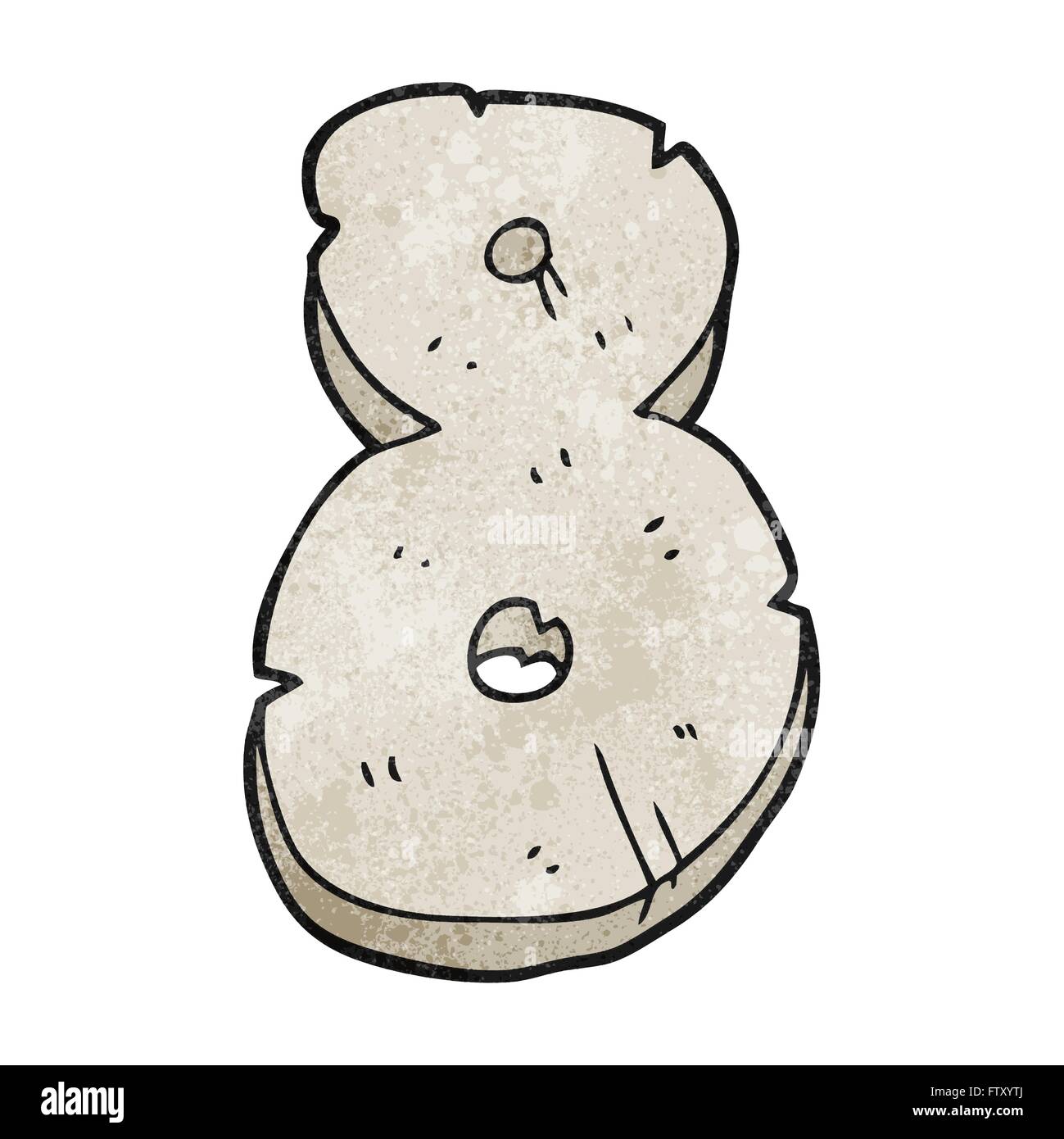 freehand textured cartoon stone number eight Stock Vector Image & Art ...