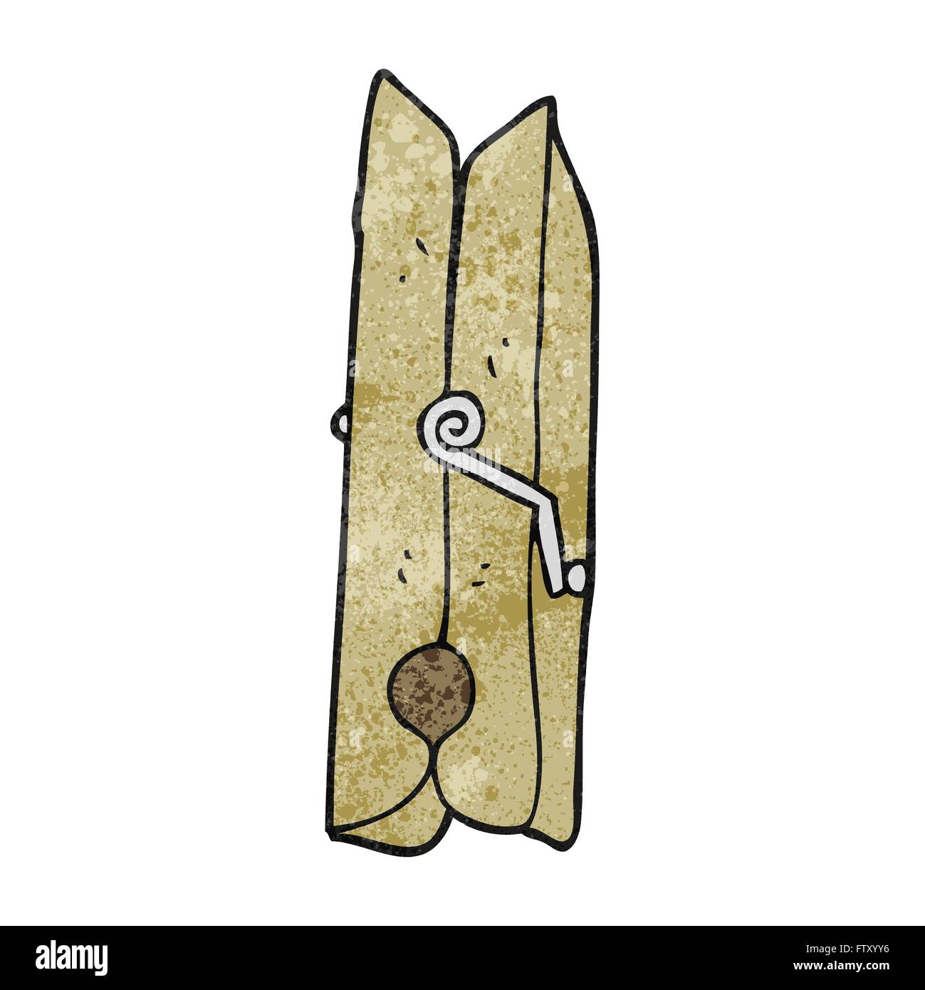 freehand textured cartoon wooden peg Stock Vector Image & Art - Alamy