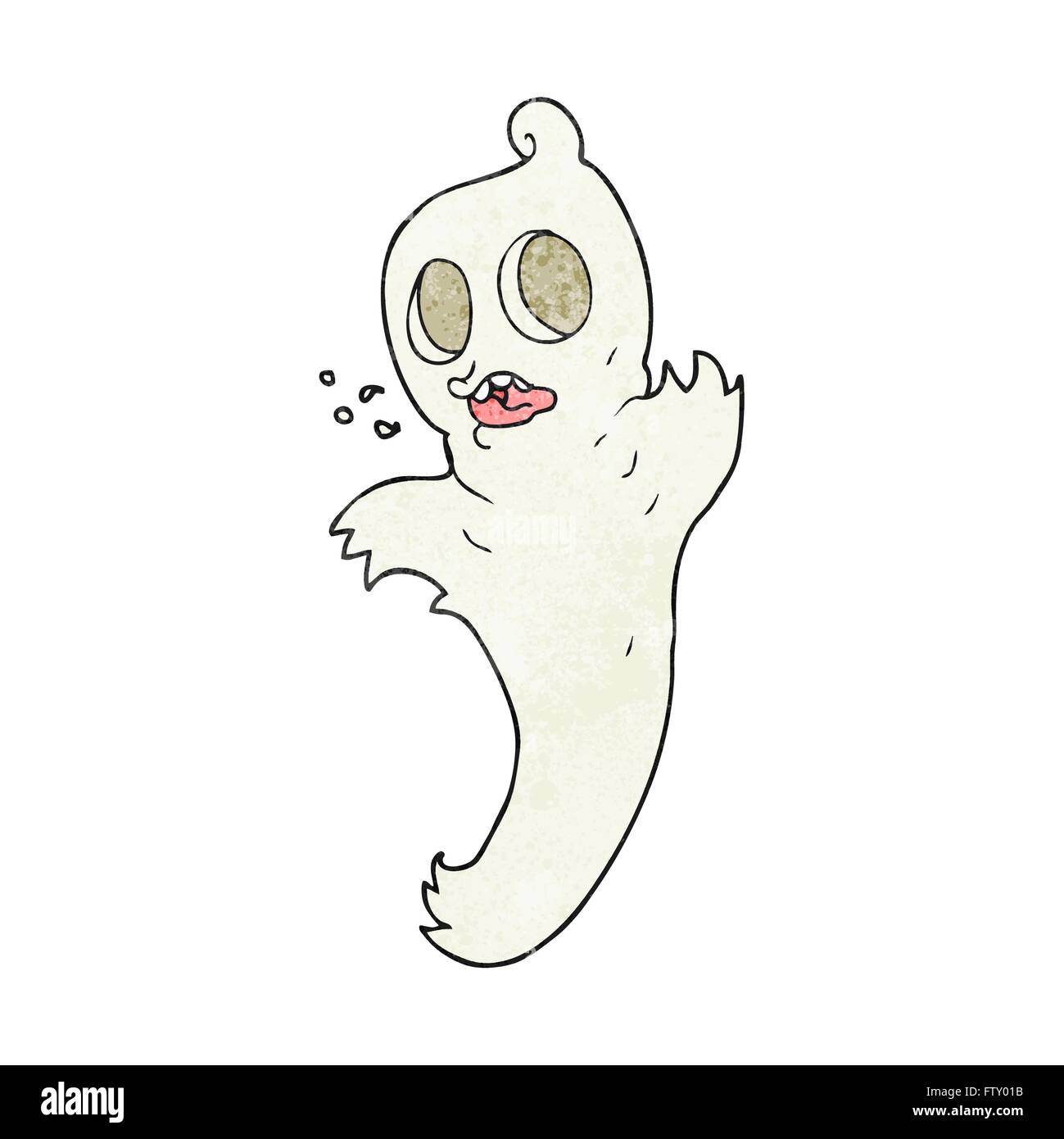 freehand textured cartoon ghost Stock Vector Image & Art - Alamy