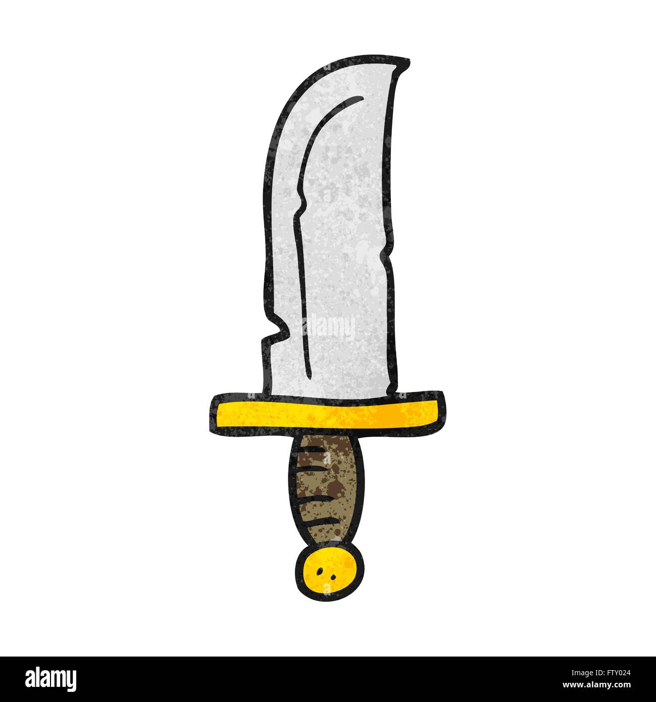 freehand textured cartoon knife Stock Vector Image & Art - Alamy