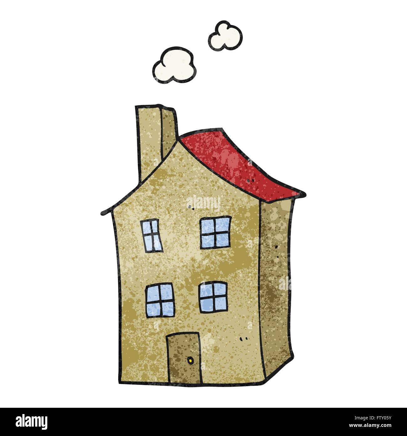 freehand textured cartoon house Stock Vector Image & Art - Alamy