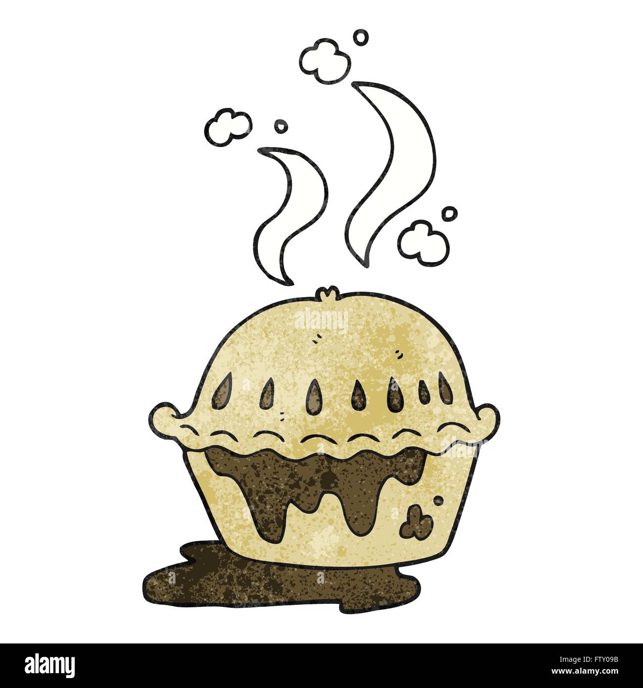 freehand textured cartoon hot pie Stock Vector Image & Art - Alamy