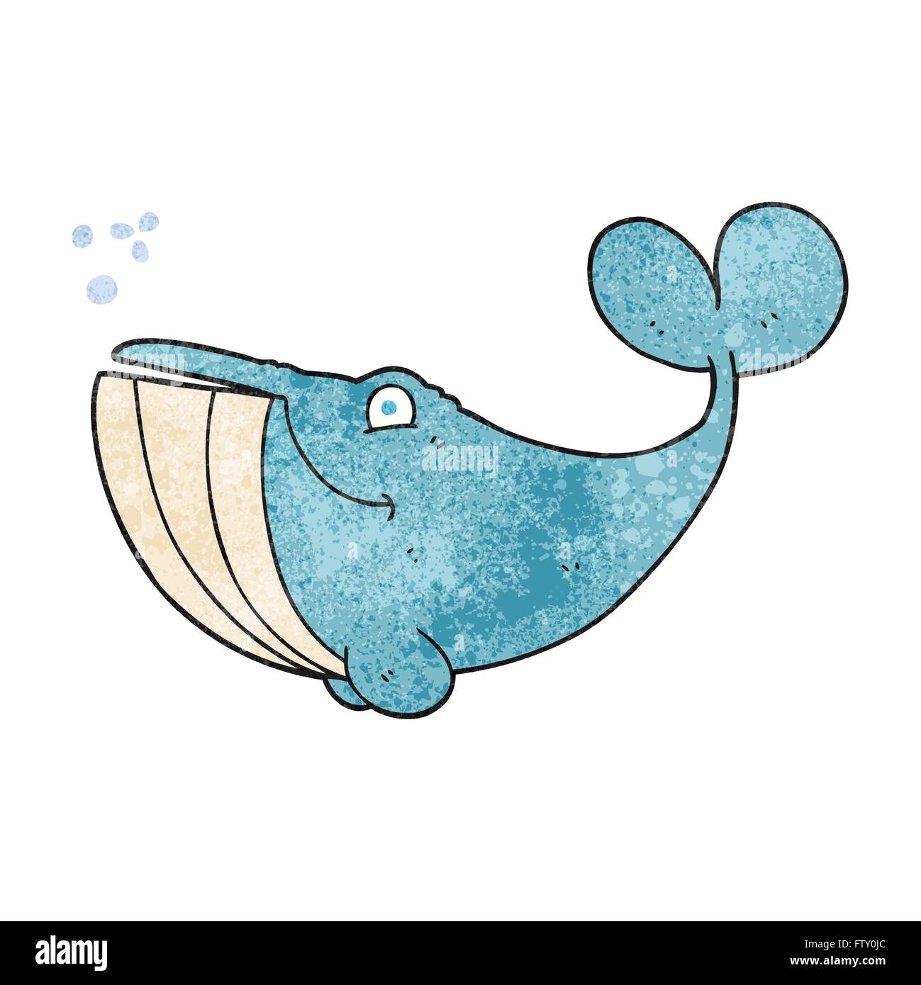 freehand textured cartoon whale Stock Vector Image & Art - Alamy