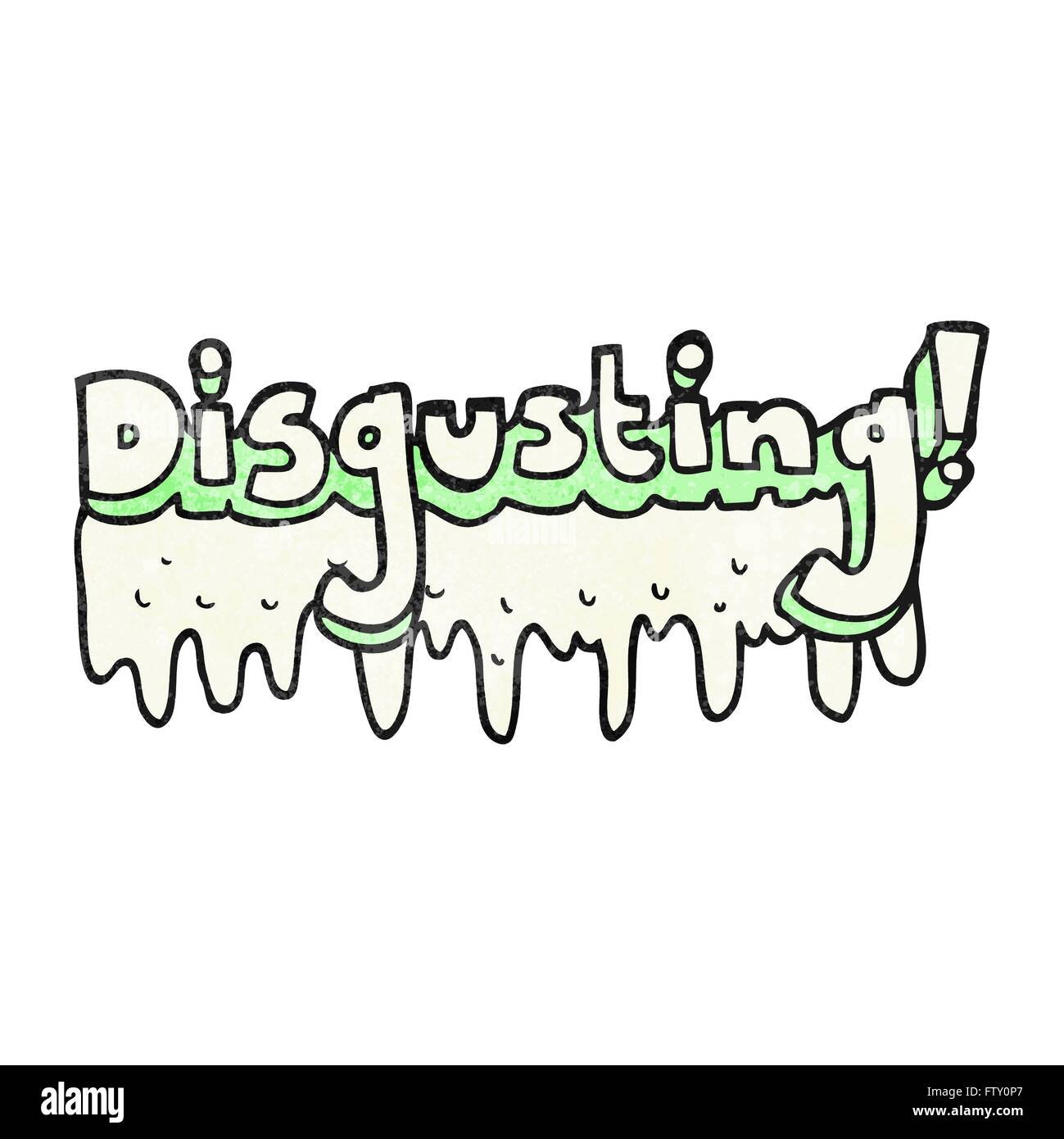 freehand textured cartoon disgusting symbol Stock Vector Image & Art ...