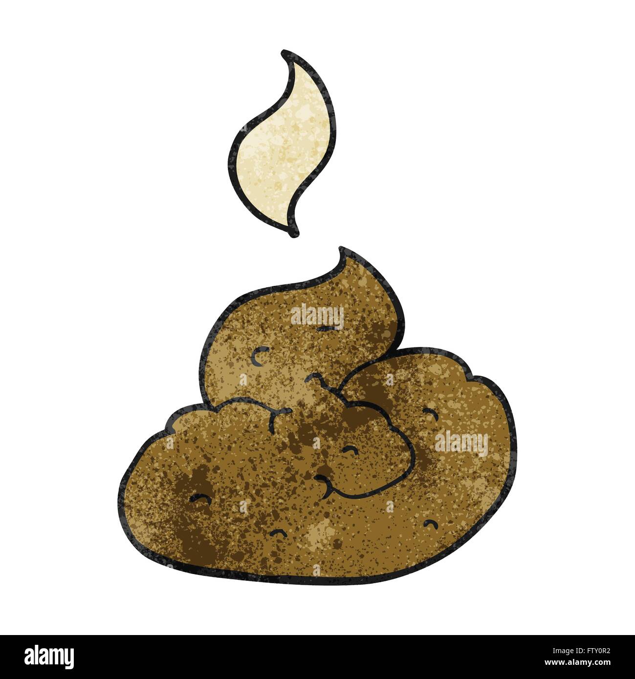 freehand textured cartoon gross poop Stock Vector Image & Art - Alamy