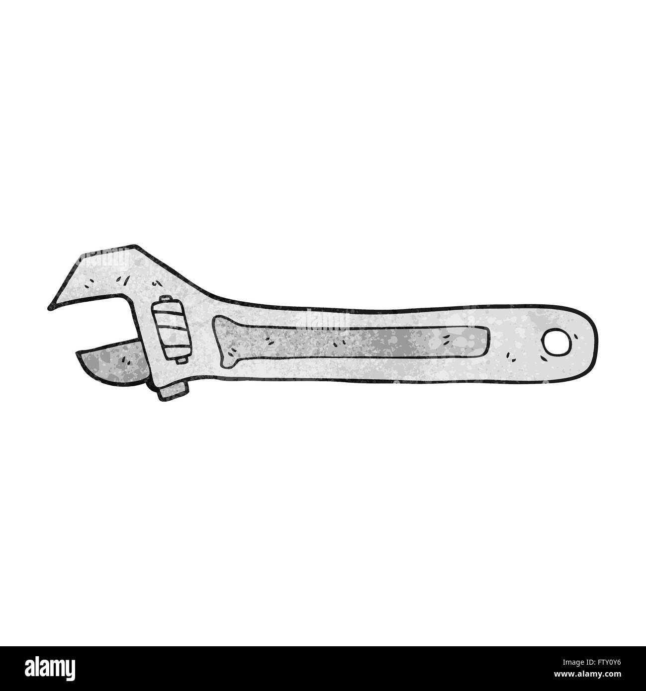 freehand textured cartoon spanner Stock Vector Image & Art - Alamy