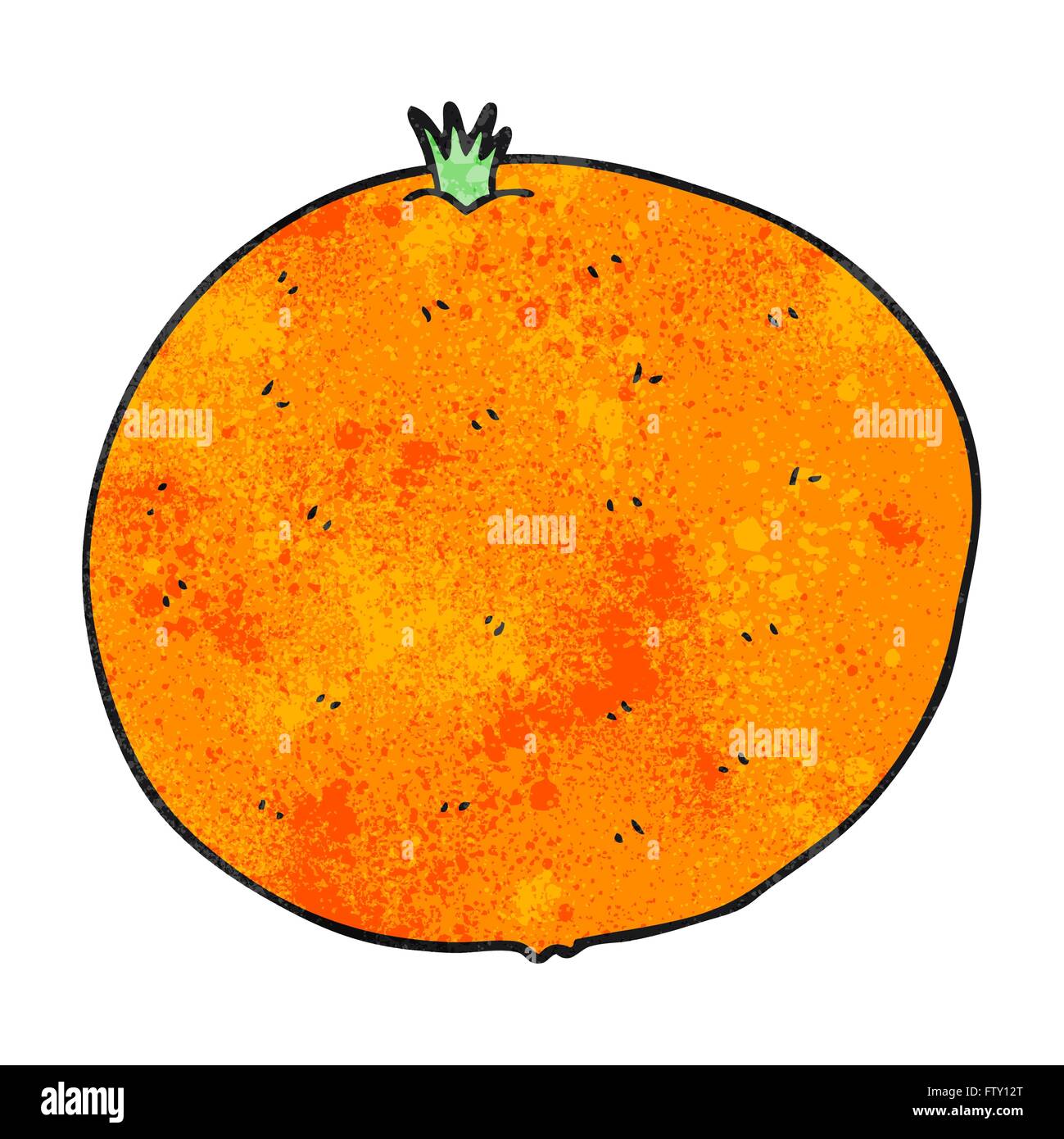 freehand textured cartoon orange Stock Vector Image & Art - Alamy