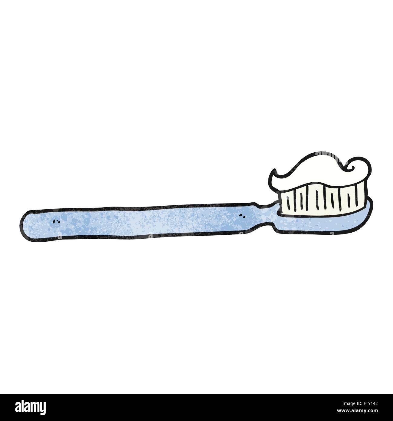 freehand textured cartoon toothbrush Stock Vector Image & Art - Alamy