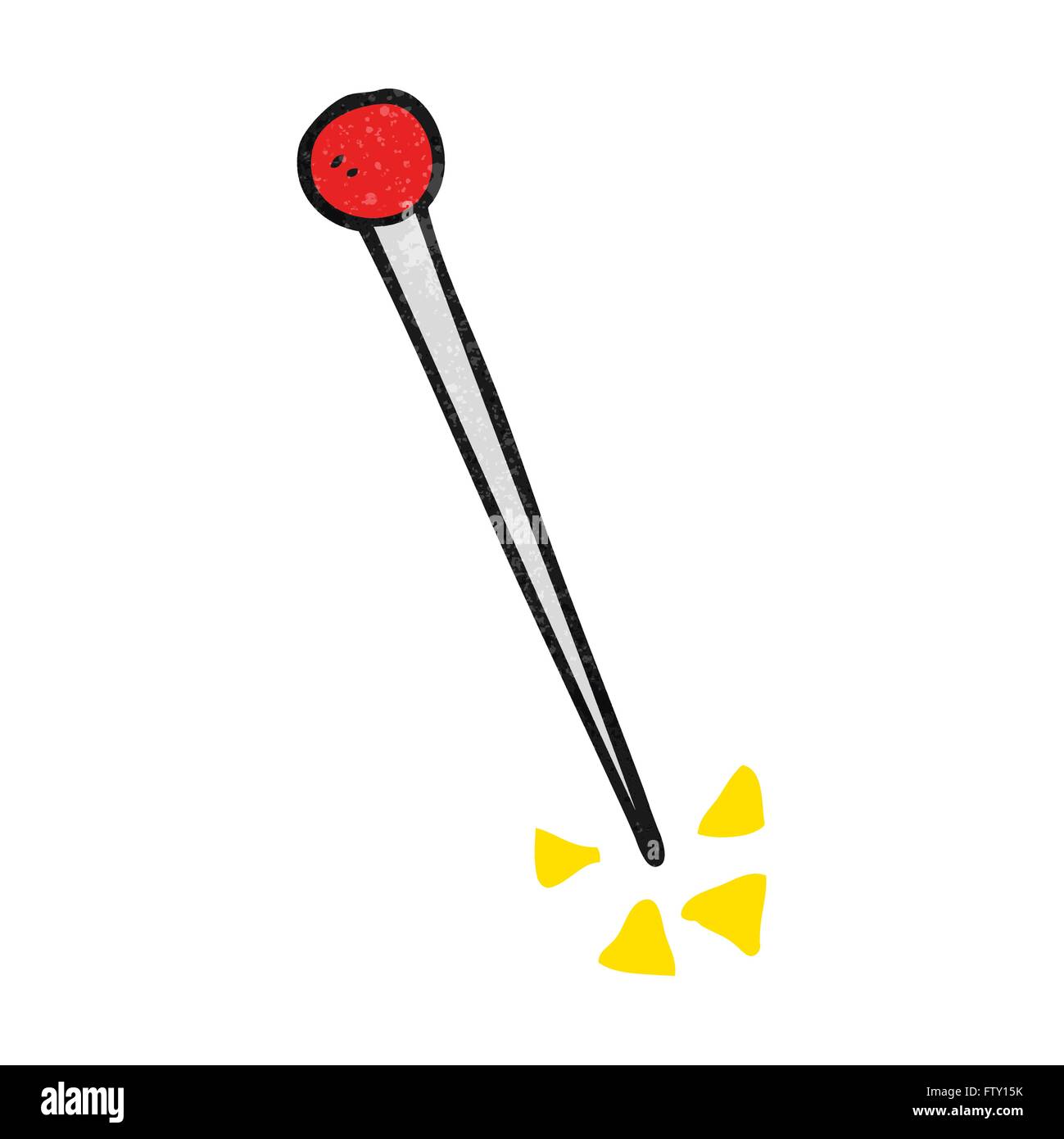 freehand textured cartoon pin Stock Vector Image & Art - Alamy