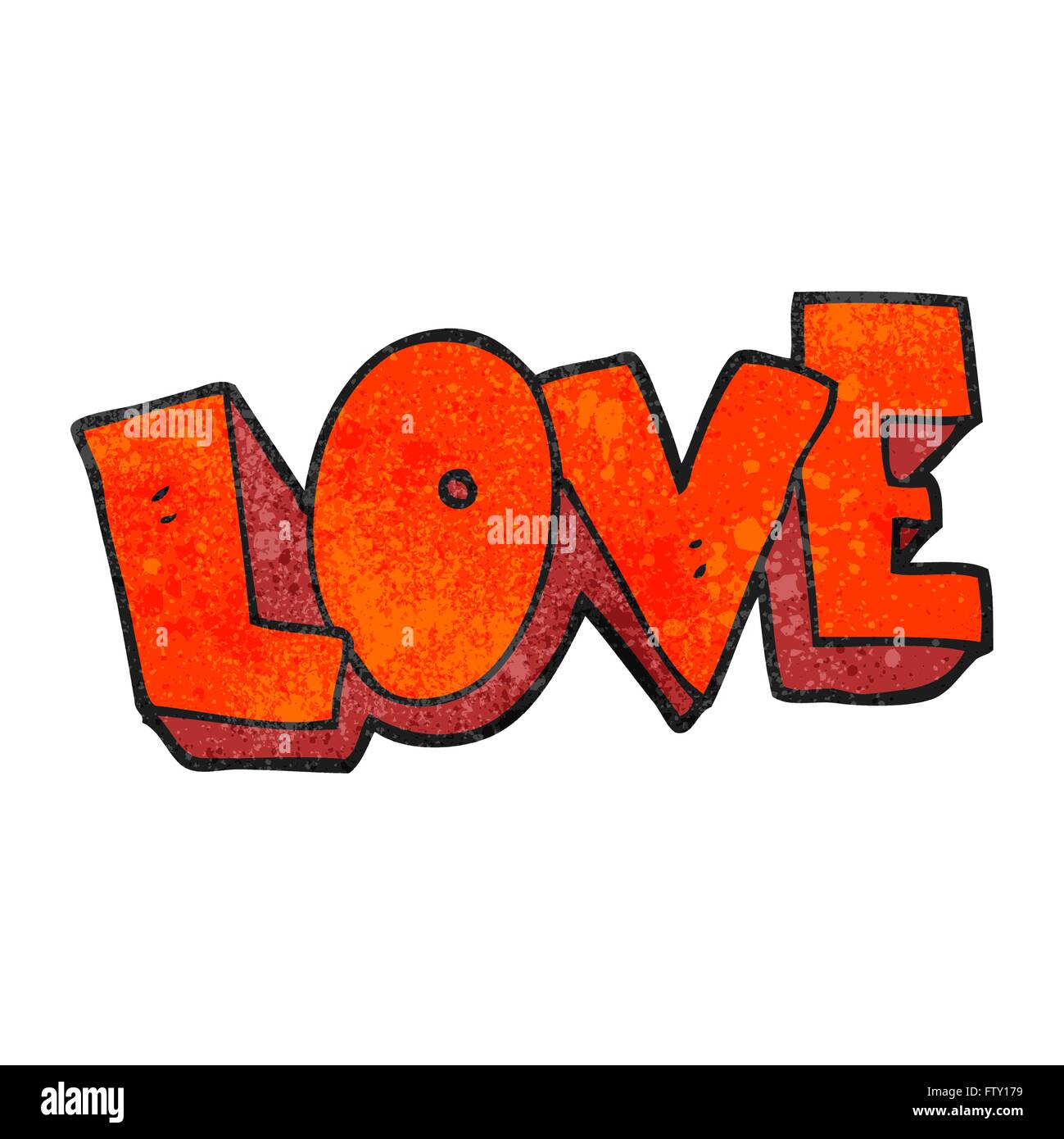 freehand textured cartoon love symbol Stock Vector Image & Art - Alamy