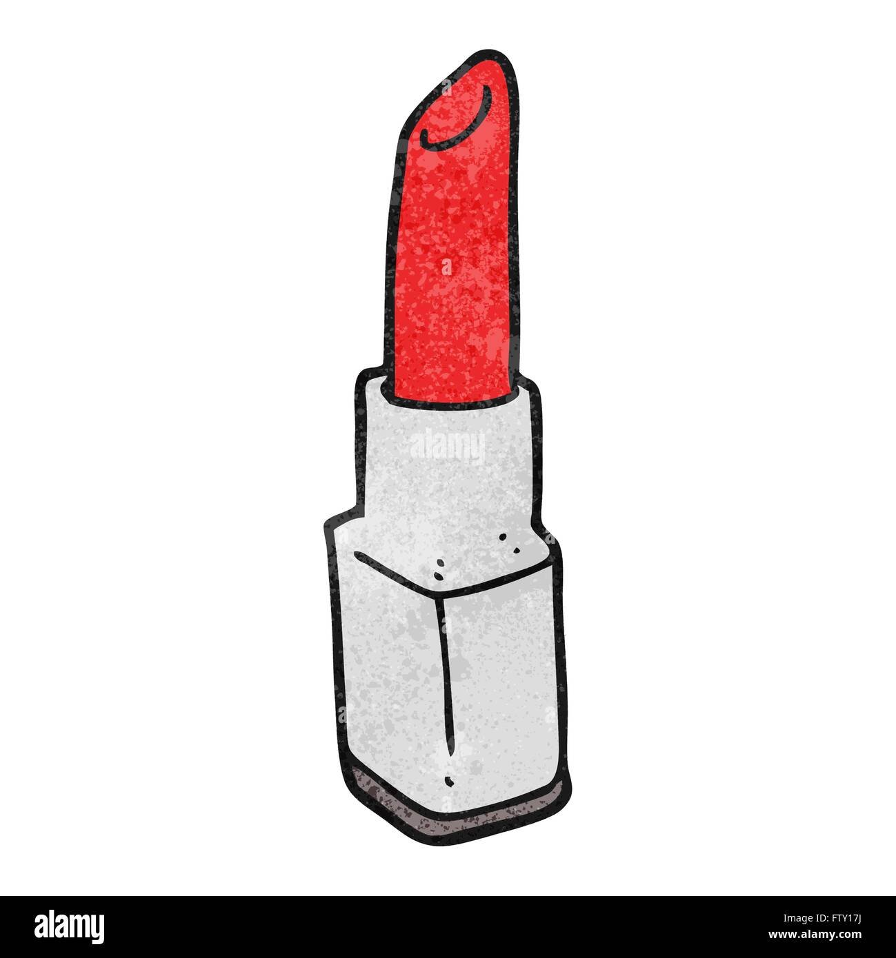 freehand textured cartoon lipstick Stock Vector Image & Art - Alamy