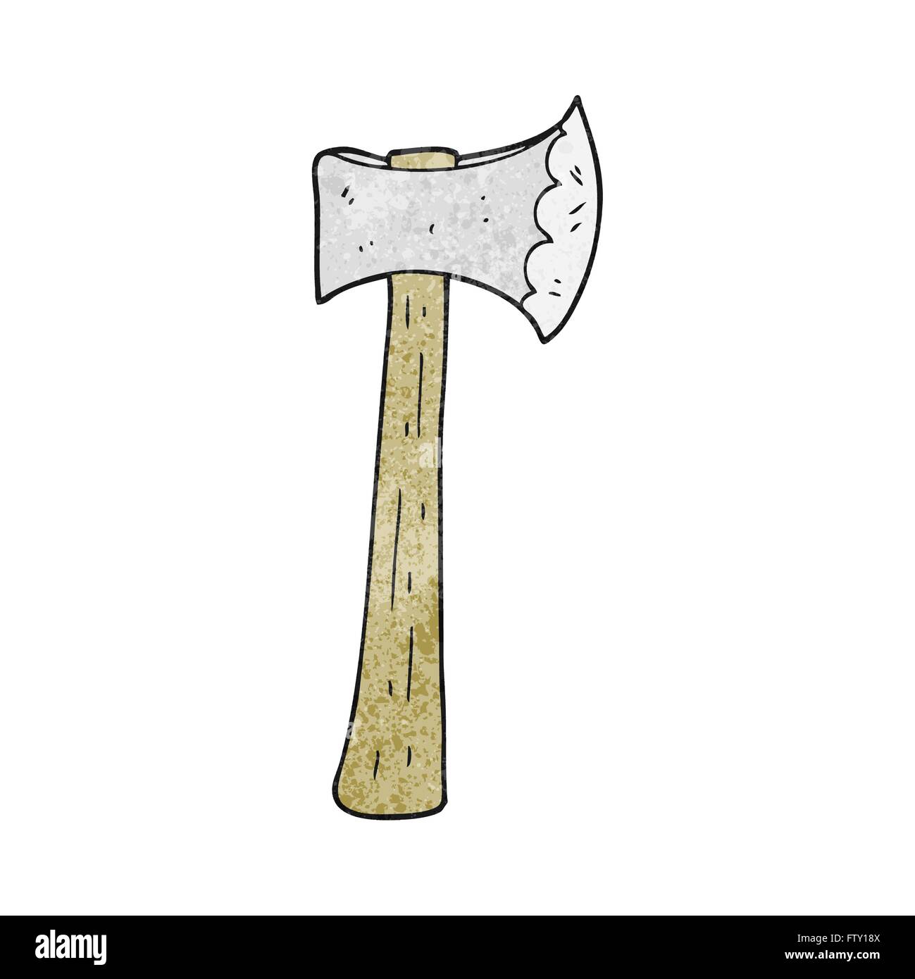freehand textured cartoon axe Stock Vector Image & Art - Alamy