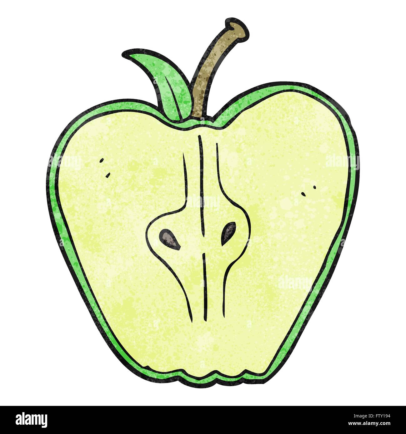 freehand textured cartoon apple Stock Vector Image & Art - Alamy
