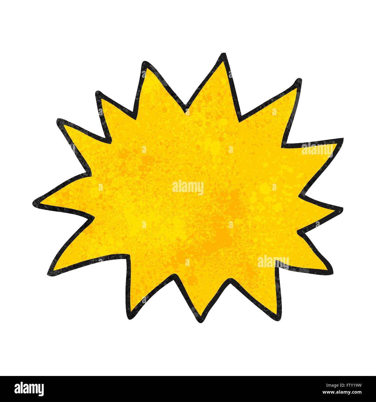 freehand textured cartoon simple explosion symbol Stock Vector Image ...