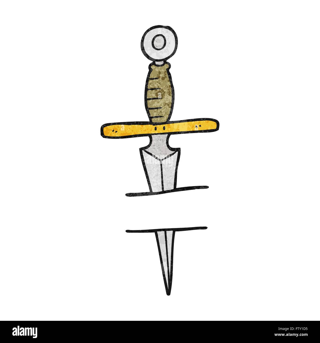 Freehand drawn cartoon dagger symbol Stock Vector Images - Alamy