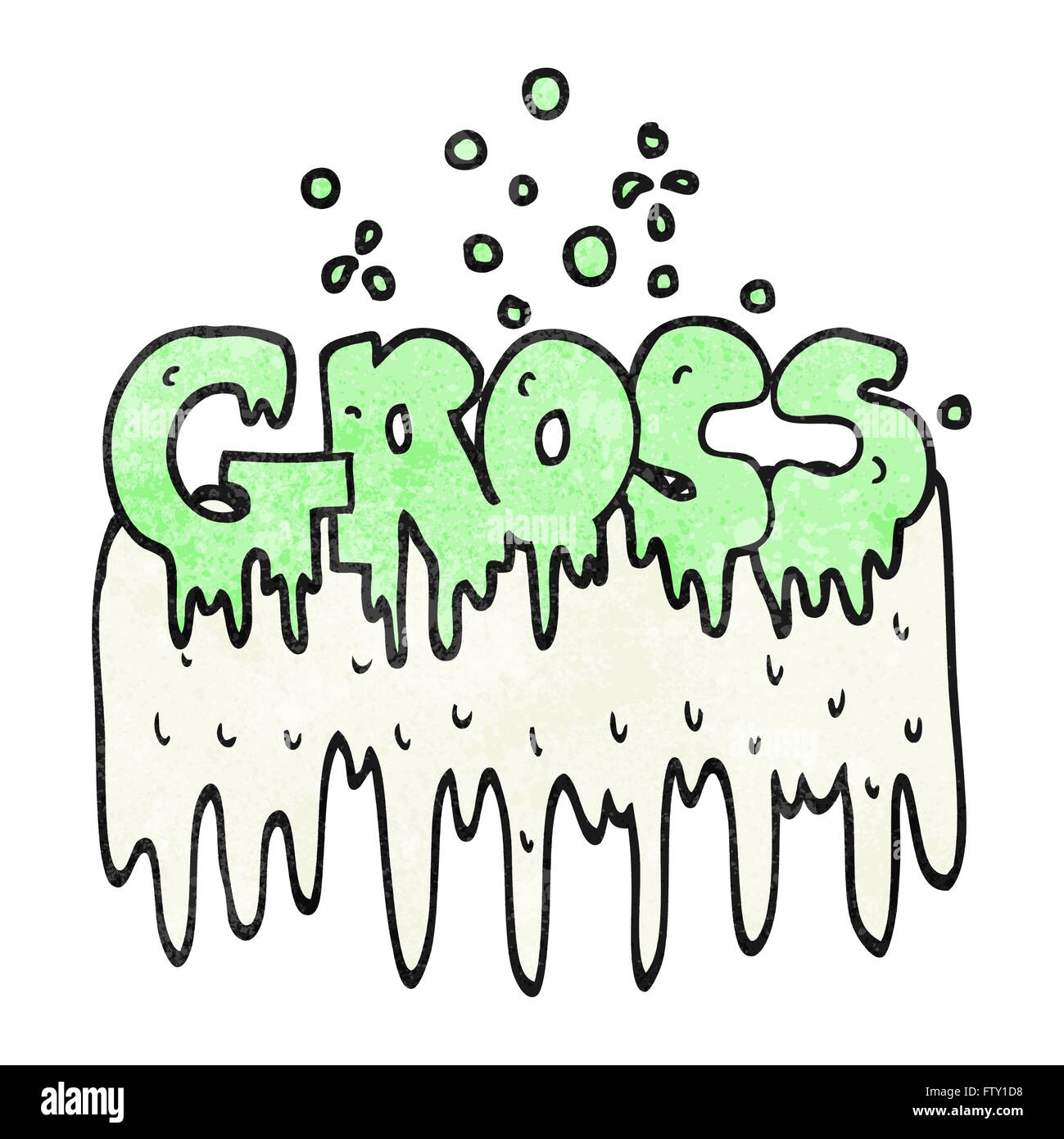 freehand textured cartoon gross symbol Stock Vector Image & Art - Alamy