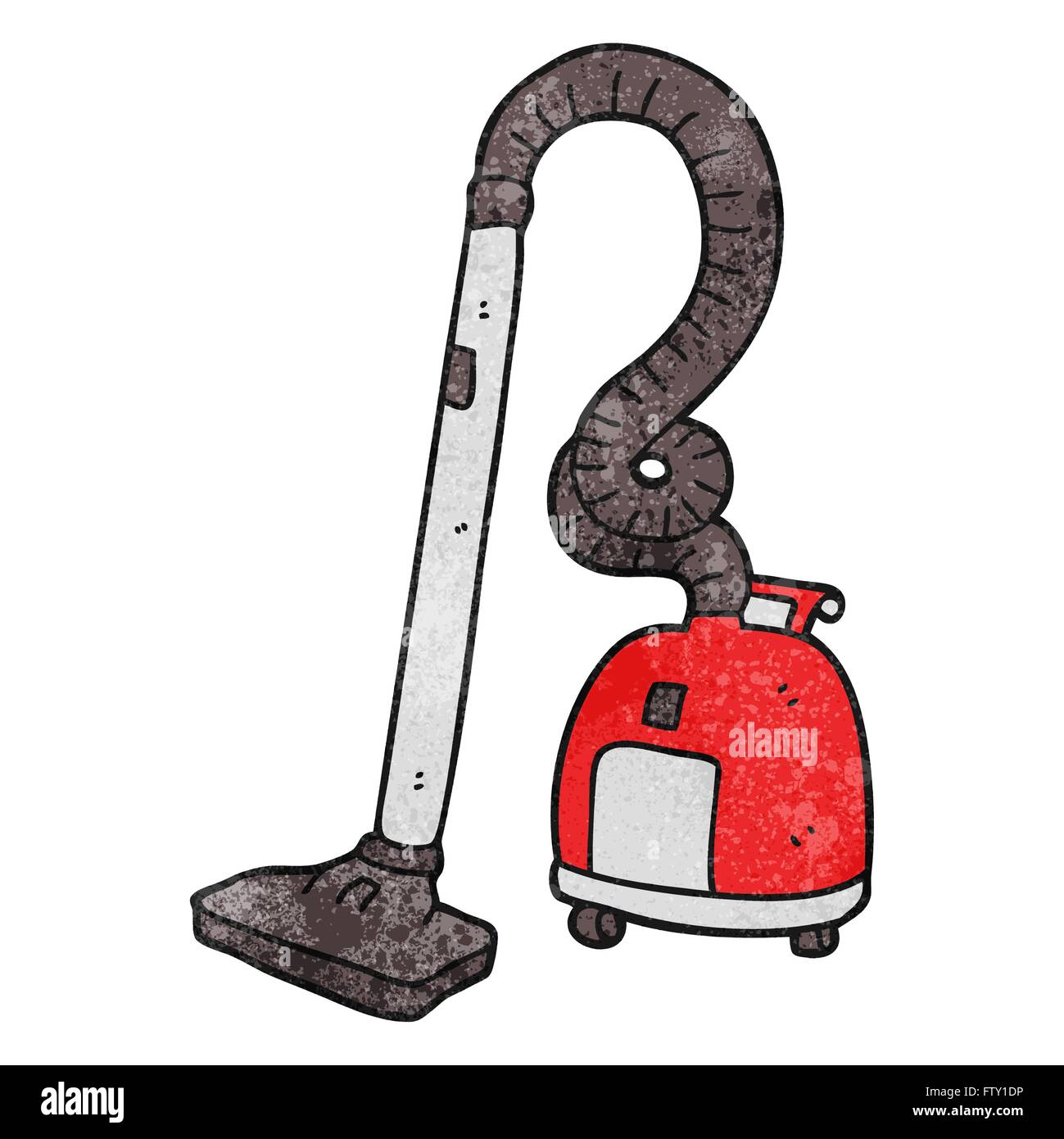 freehand textured cartoon vacuum cleaner Stock Vector Image & Art - Alamy
