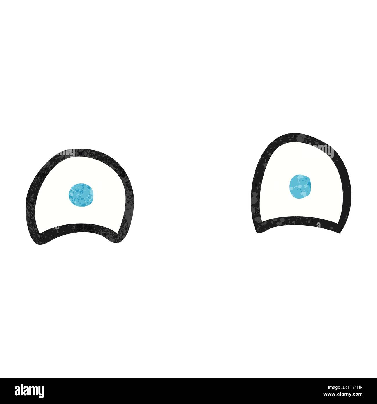 Simple freehand retro cartoon eyes hi-res stock photography and images ...