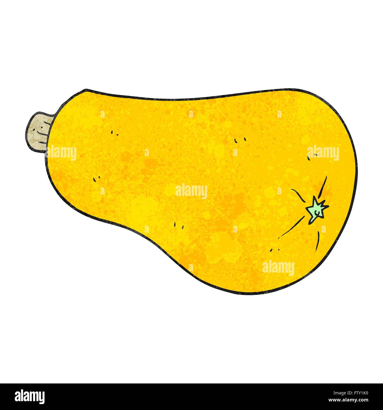 freehand textured cartoon butternut squash Stock Vector Image & Art - Alamy