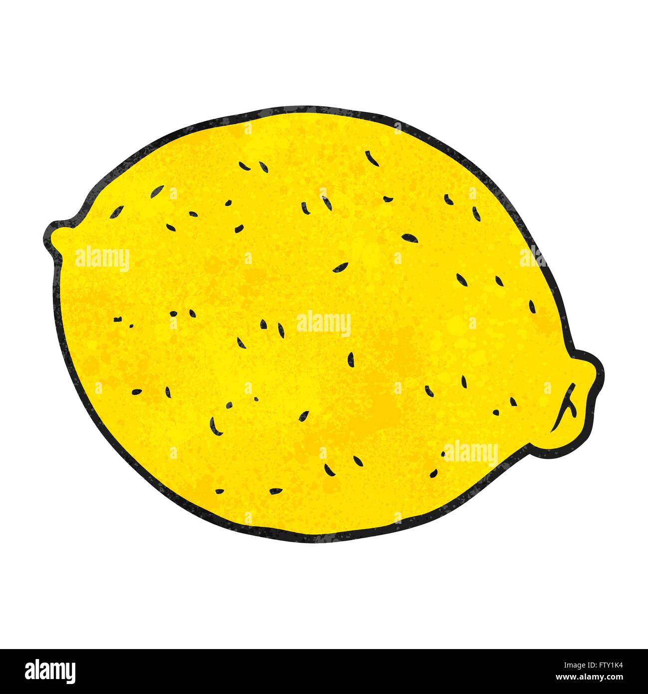 freehand textured cartoon lemon Stock Vector Image & Art - Alamy