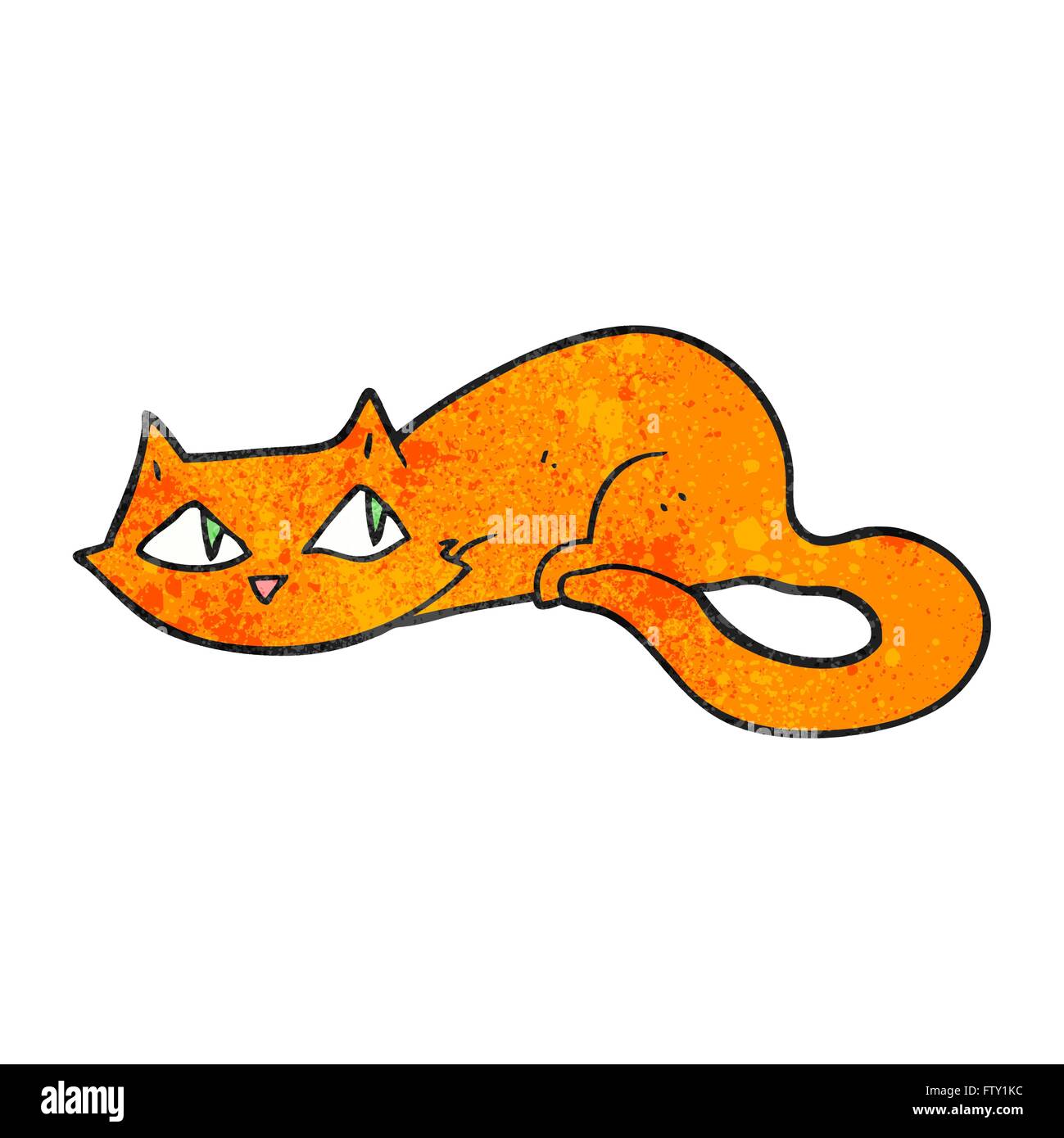 freehand textured cartoon cat Stock Vector Image & Art - Alamy