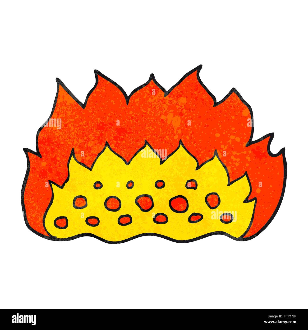 Freehand drawn cartoon hot symbol Cut Out Stock Images & Pictures - Alamy