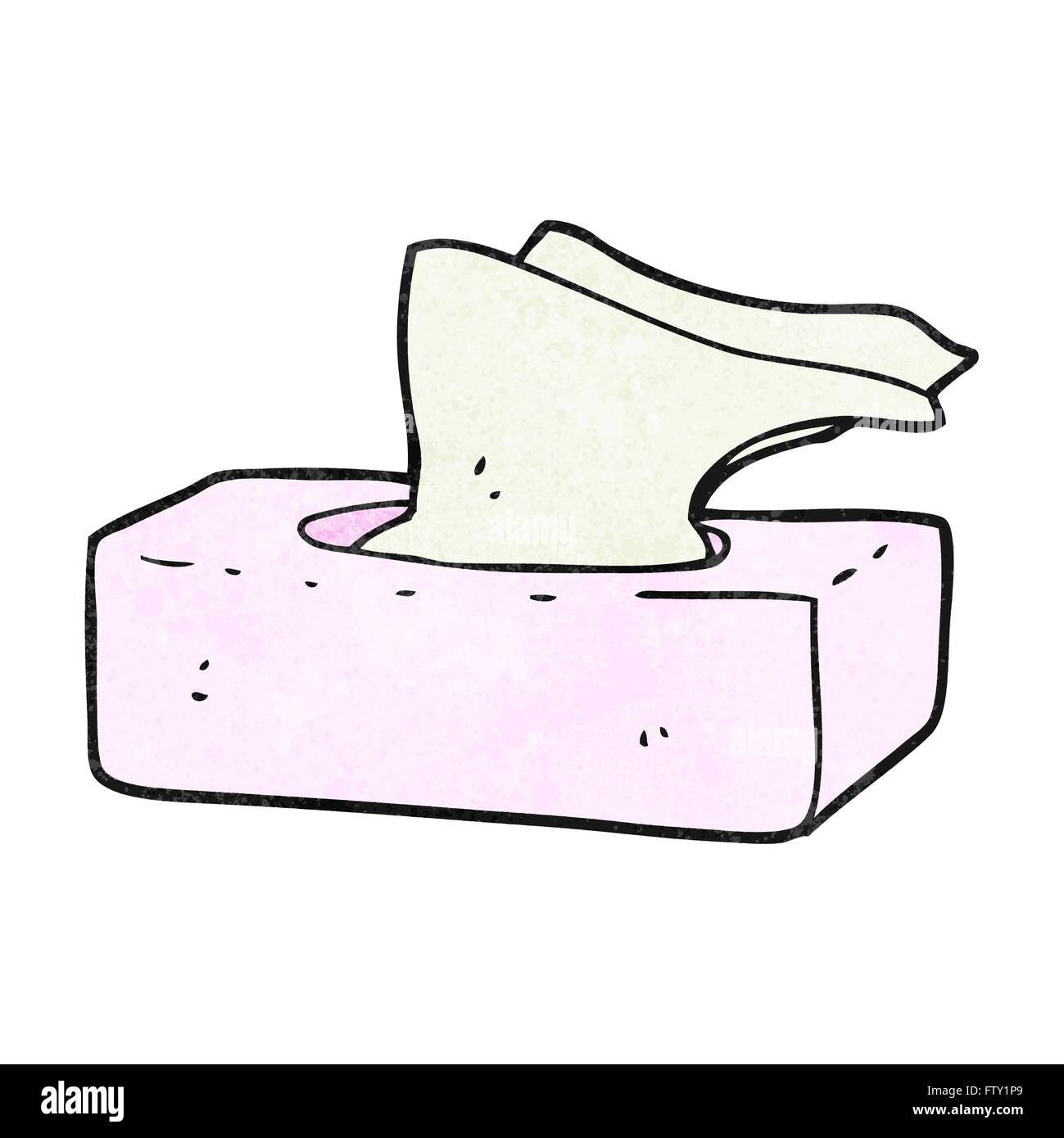 freehand textured cartoon box of tissues Stock Vector Image & Art - Alamy
