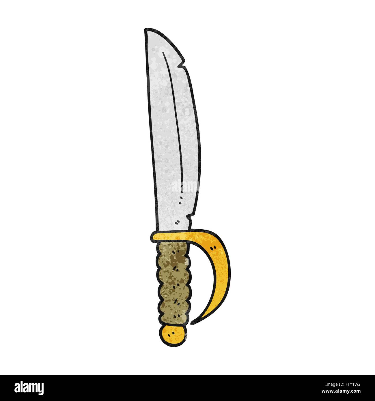 freehand textured cartoon knife Stock Vector Image & Art - Alamy