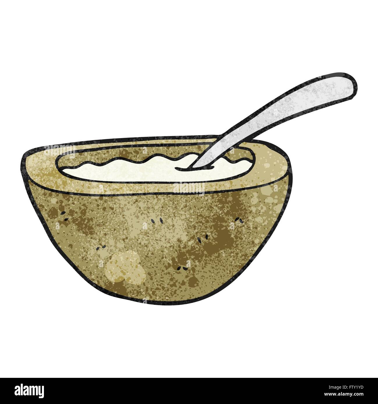 freehand textured cartoon porridge Stock Vector Image & Art - Alamy