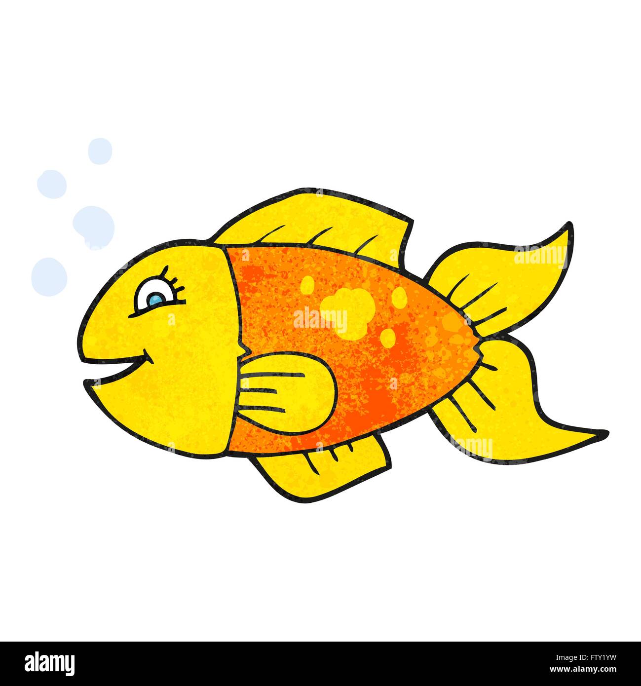 freehand textured cartoon fish Stock Vector Image & Art - Alamy