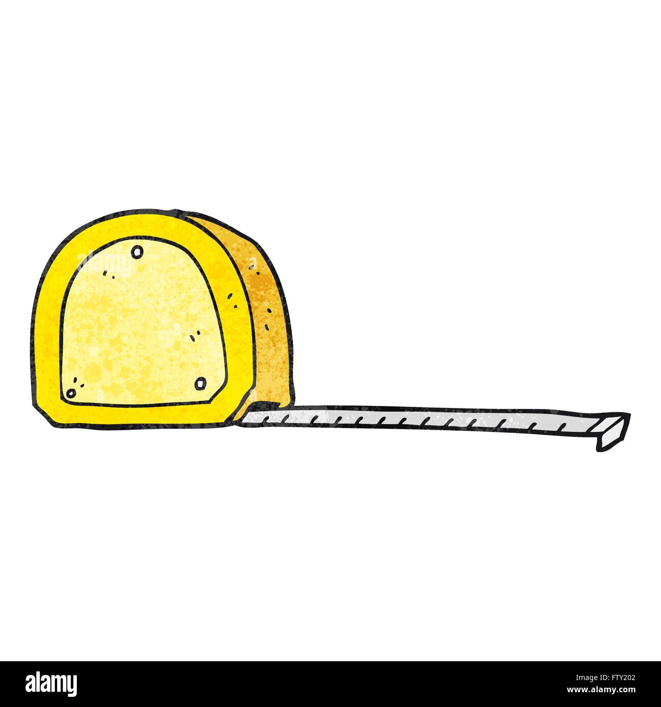 freehand textured cartoon measuring tape Stock Vector Image & Art - Alamy