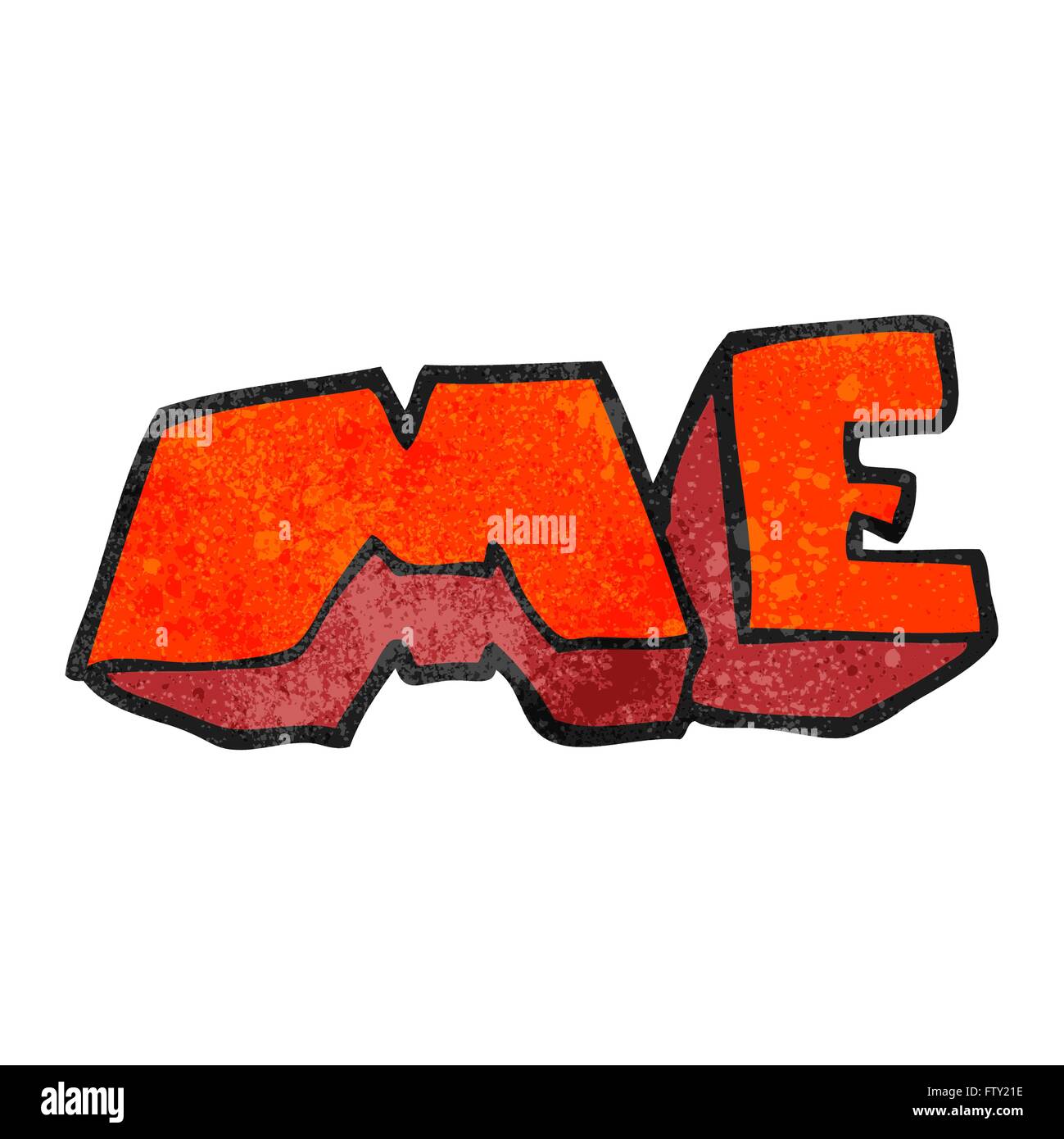 freehand textured cartoon ME symbol Stock Vector Image & Art - Alamy