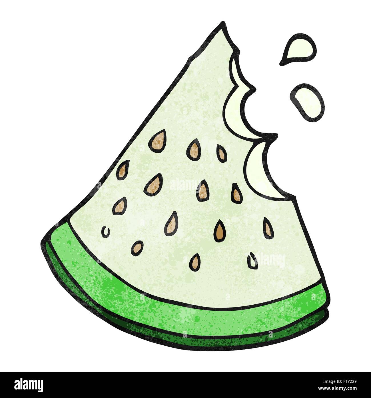 freehand textured cartoon watermelon slice Stock Vector Image & Art - Alamy
