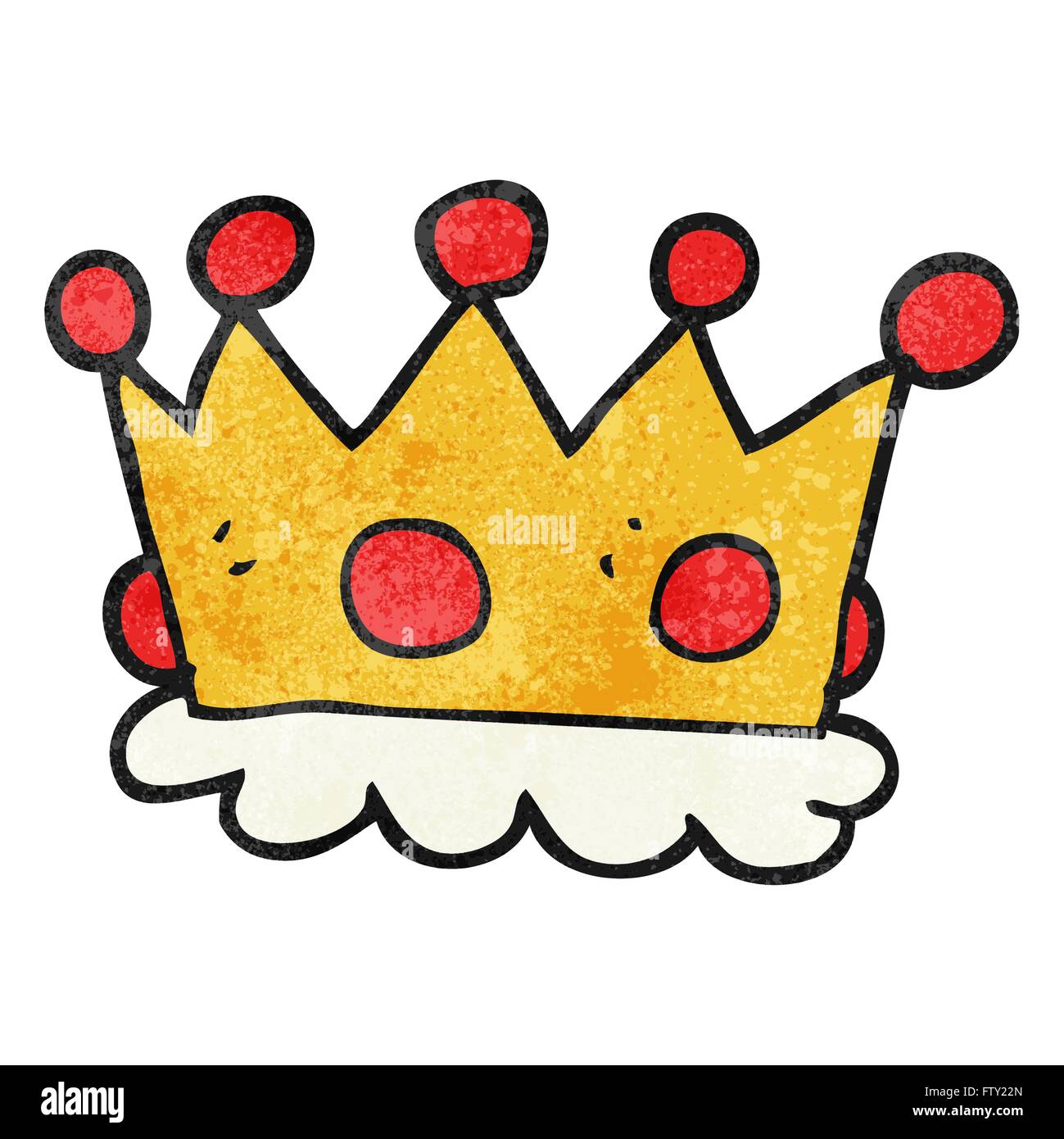 freehand textured cartoon crown Stock Vector Image & Art - Alamy