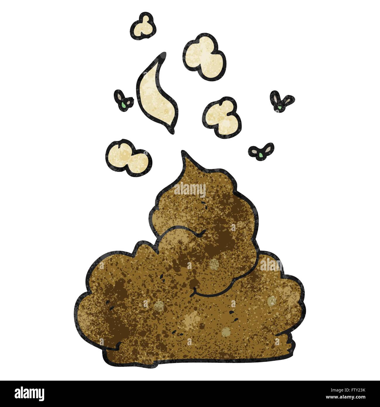 freehand textured cartoon gross poop Stock Vector Image & Art - Alamy