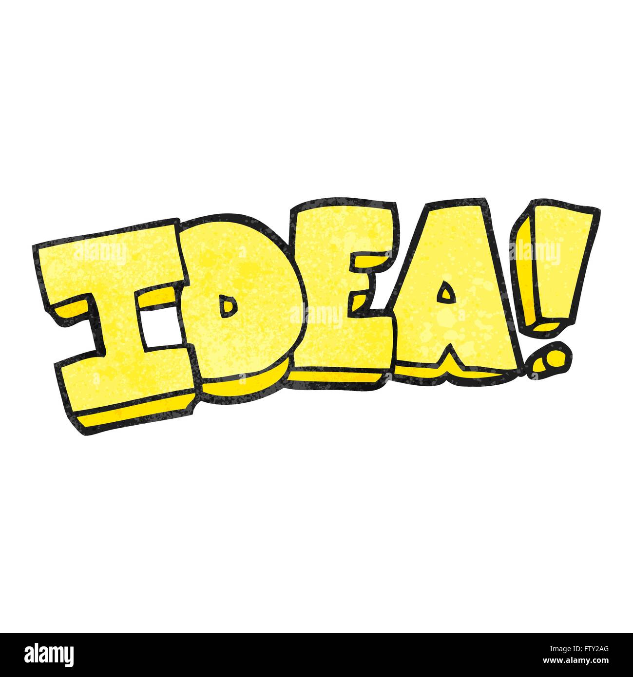 freehand textured cartoon idea symbol Stock Vector Image & Art - Alamy