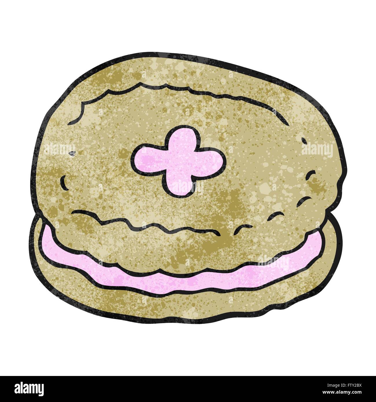 freehand textured cartoon biscuit Stock Vector Image & Art - Alamy