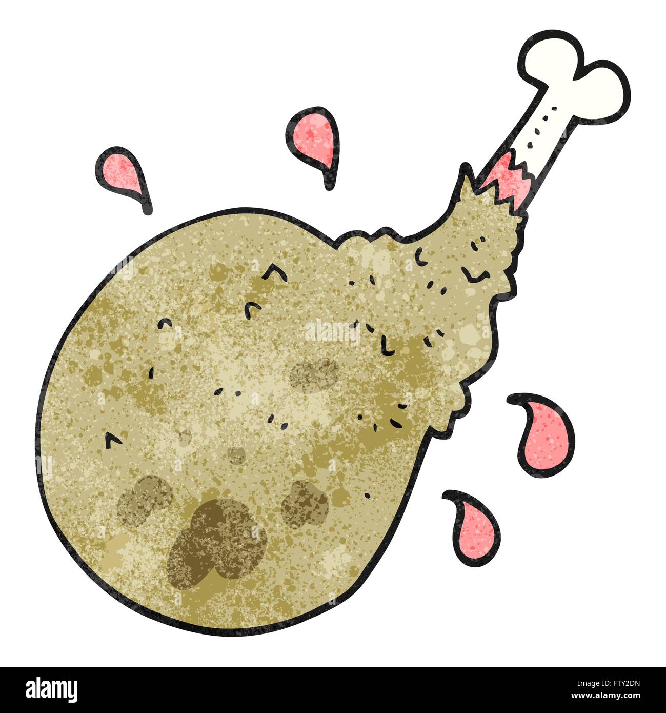 freehand textured cartoon meat Stock Vector Image & Art - Alamy