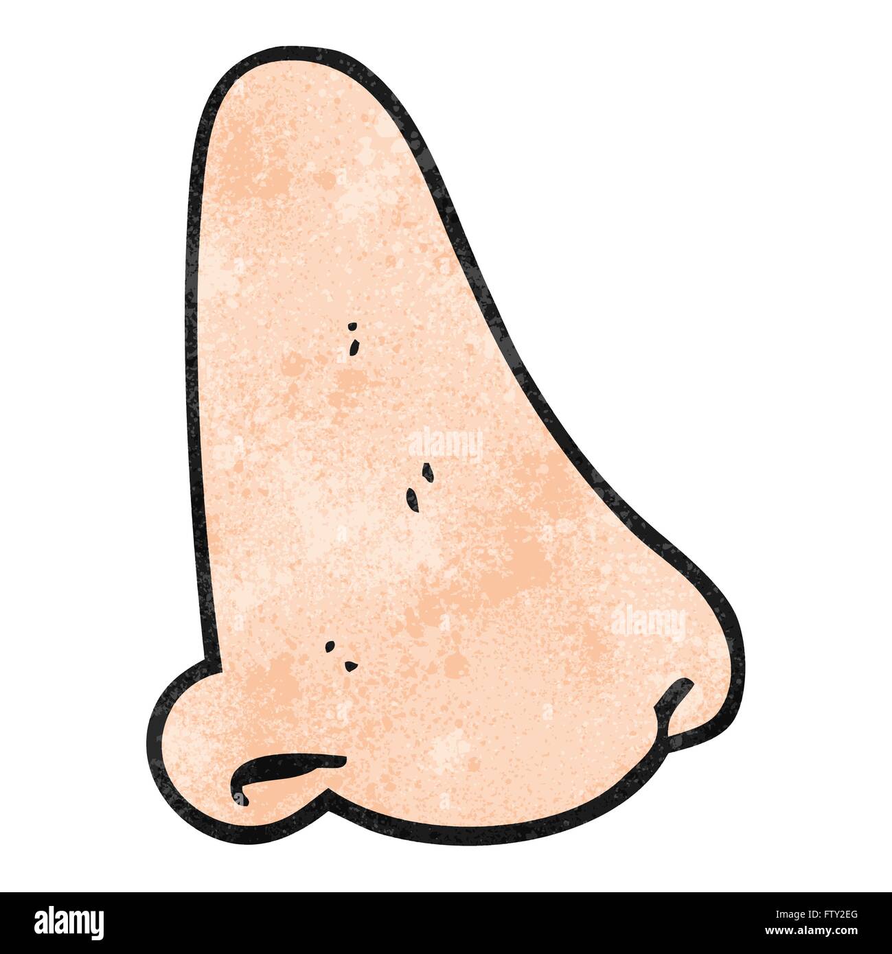 freehand textured cartoon human nose Stock Vector Image & Art - Alamy