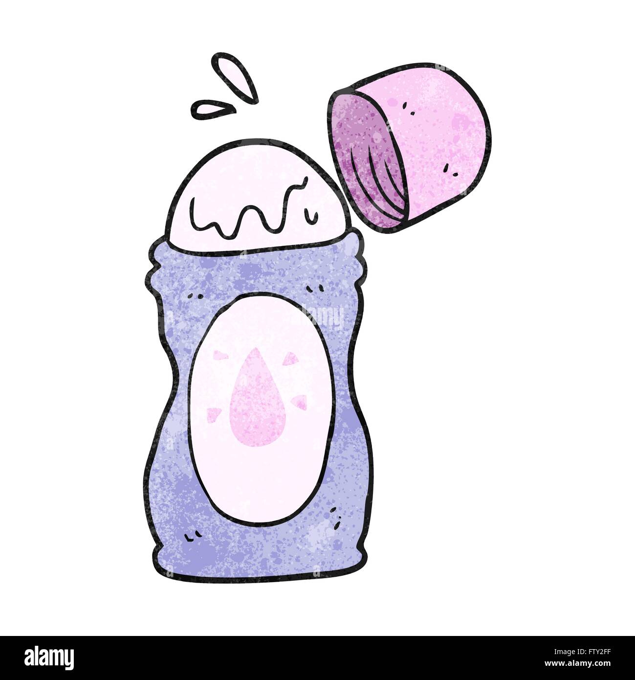 freehand textured cartoon roll on deodorant Stock Vector Image & Art ...